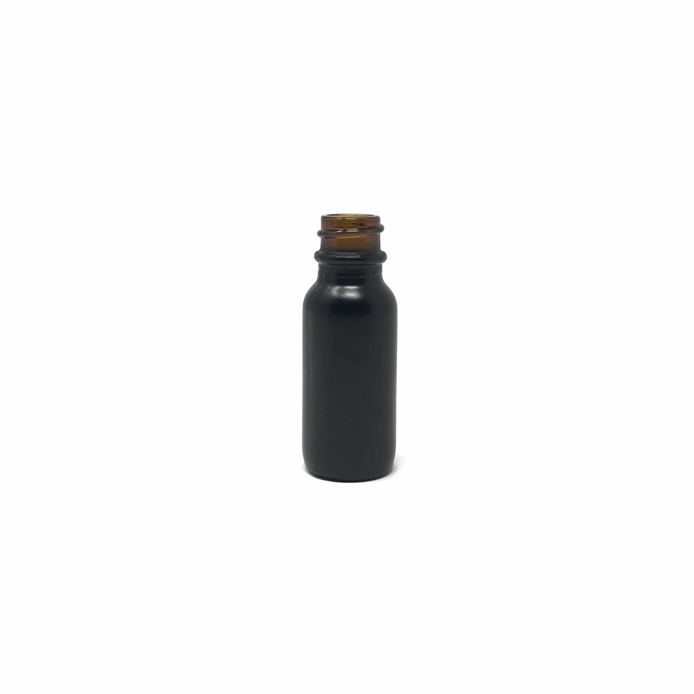 1/2 oz Matte Black Glass Bottles CupBarn | Wholesale Bottles & Cups