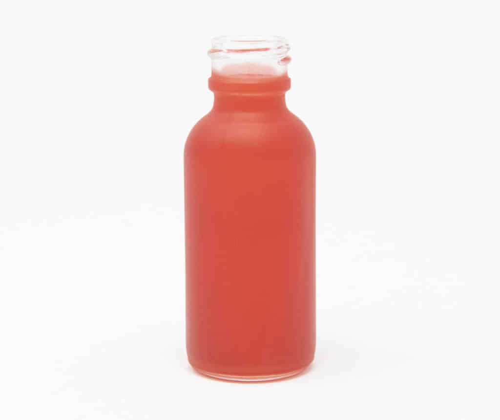 1 oz Matte Translucent Red Glass Bottles