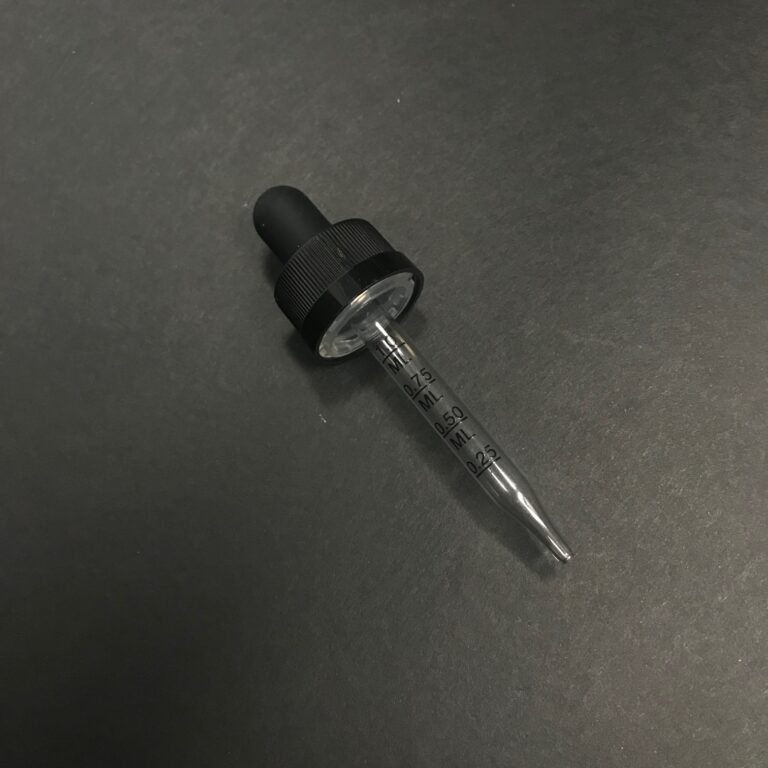 Child Resistant Graduated Droppers for 1/2 oz Glass Bottles